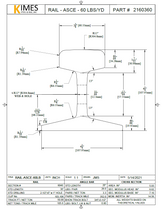 60 lb ASCE New Rail 30' Holes 2-1/2"x5" 600 lb/pc – Kimes Steel
